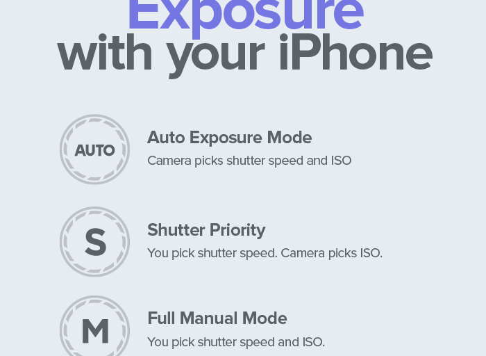 An iPhone Exposure Tips Infographic ~ snap snap snap