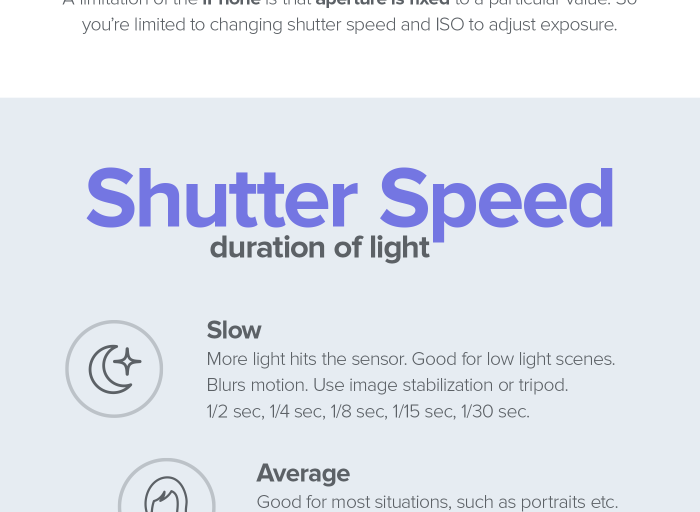An iPhone Exposure Tips Infographic ~ snap snap snap